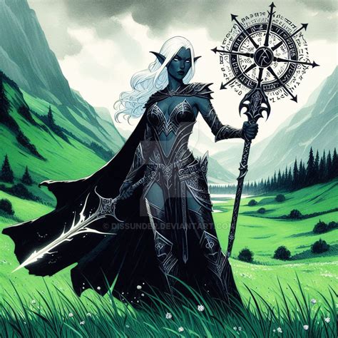 Drow Elf Witch Knight Lady Adoptable Dnd Art By Dissunder On Deviantart