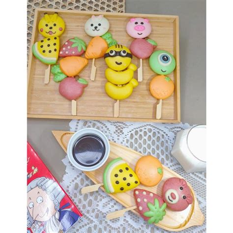 Pre Order 全手工制水果串串造型馒头 Handmade Cartoon And Fruits Shape Steam Buns