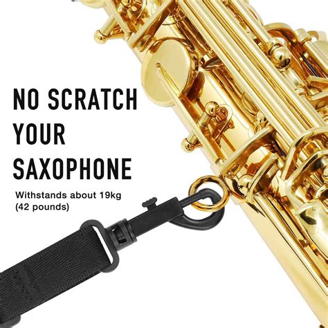 Focusound Correa Para El Cuello De Saxofón Tenor De Longitud Mejorada