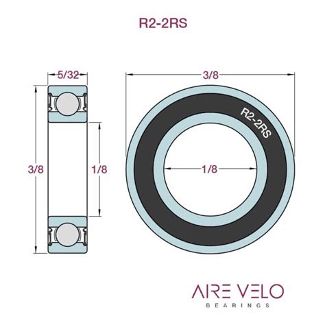 R2 2rs Airevelo Bearings