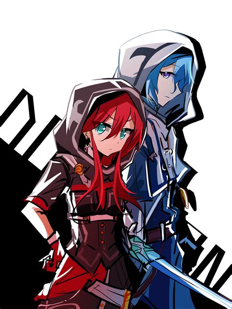 Celis Ortesia And Rion Balthazar Eiyuu Densetsu And 2 More Drawn By