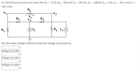 Solved For The Following Circuit And Given That