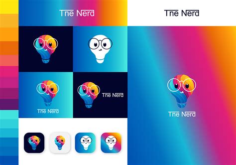 The Nerd Branding Logo Modern Logo Design Behance