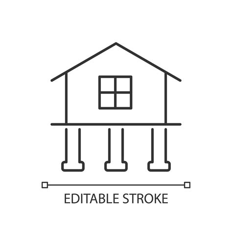 Strength And Stability Linear Icon Buildings Construction Secure