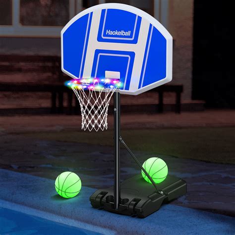 Poolside Basketball Hoop Outdoor Pool Basketball Hoop With Light