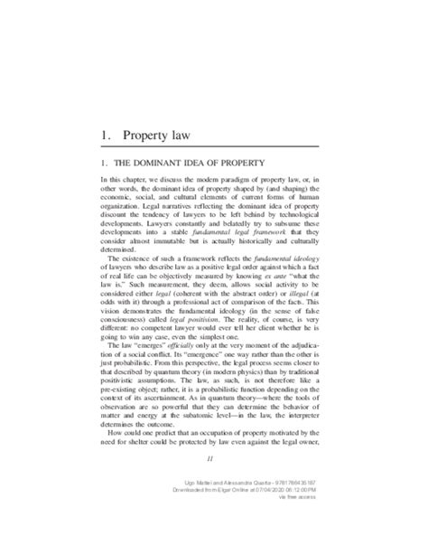 Pdf Property Law