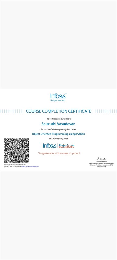 Python Infosys Professionaldevelopment Coding Learning Saisruthi