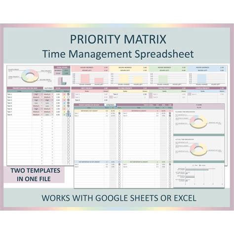 Prioritization Matrix Task Planner Task Tracker Priority Matrix Eisenhower Daily Planner