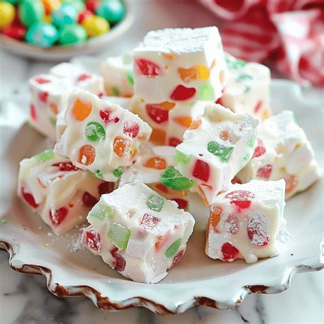 Easy Christmas Gumdrop Nougat Candy Recipes Smile