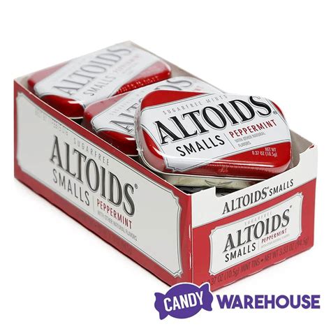 Altoids Smalls Mint Tins Peppermint 9 Piece Box Candy Warehouse