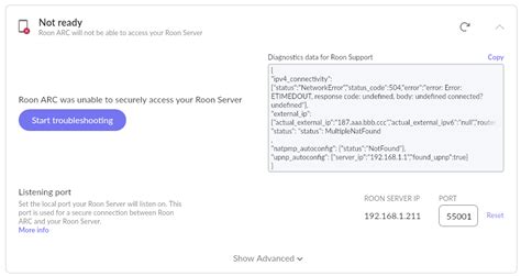Cannot Get Roon Arc To Work Arc Port Forwarding Help Roon Labs Community