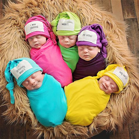Radiant Rainbow Sextuplets Touching Photo Reveals Rapid Birth Order Following The Joyful