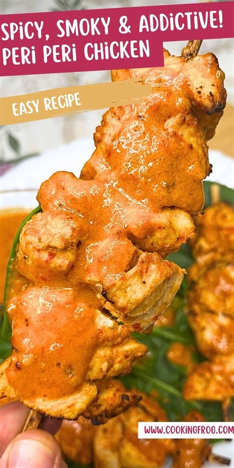 Peri Peri Chicken Skewers With Lemon Butter Sauce Air Fryer Recipe