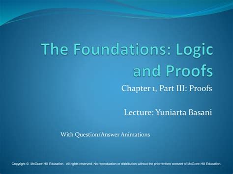 Week 3 Logic And Proof Logic And Proof Logic And Proof Ppt