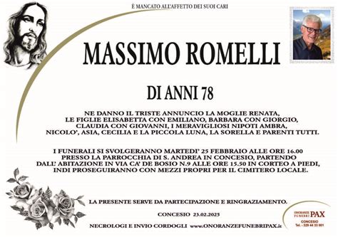 Massimo Romelli Onoranze Funebri Pax Concesio