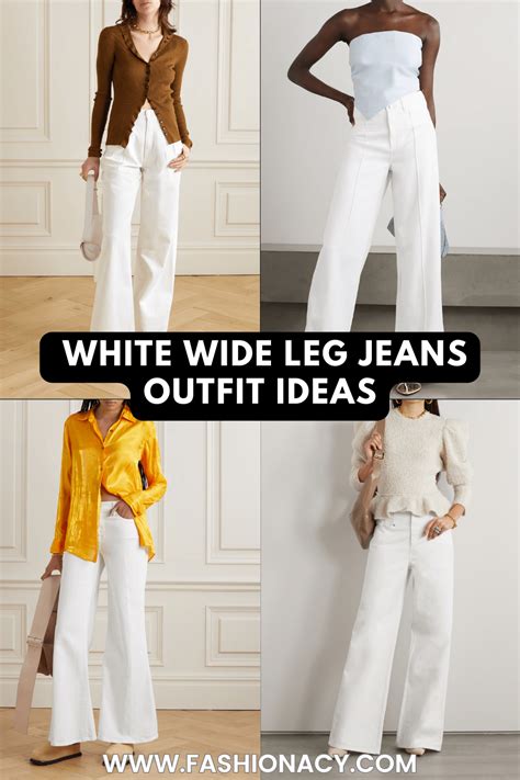 How To Style White Wide Leg Jeans