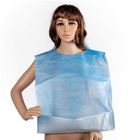 Disposable Paper Adult Bib For Old Patient Medical Bibs For