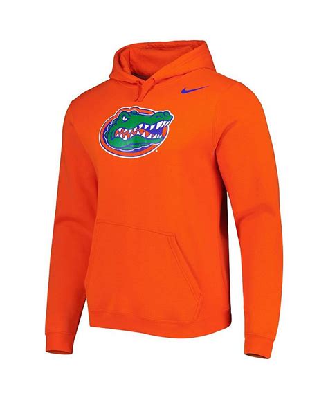 Nike Mens Orange Florida Gators Logo Club Pullover Hoodie Macys