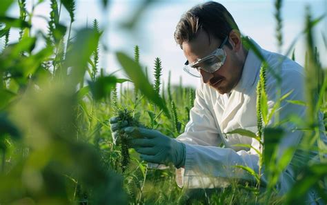 Agricultural Scientist39s Trials In Crop Yield Testing Generative Ai