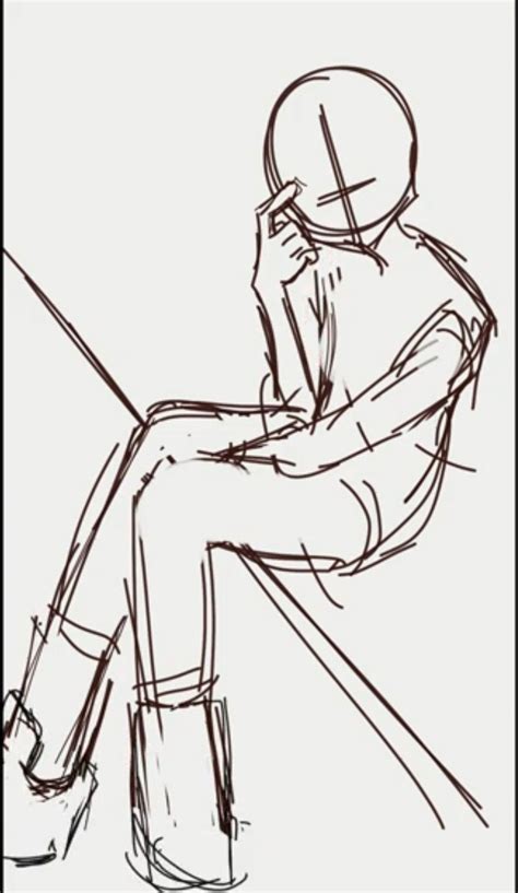Anime Sketch Pose Cara Menggambar Sketsa Referensi Gambar