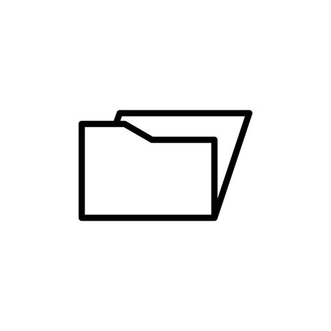 Folder Icon Set Computer Data File Symbol Simple Project Web Folder Sign In Black Filled And
