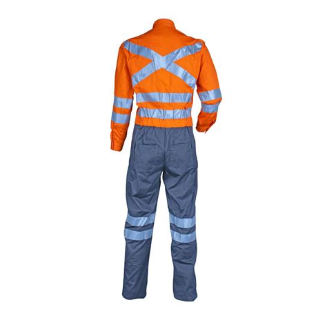 Overol Activex Piloto 100 Algodon Naranjogris Treck Cl