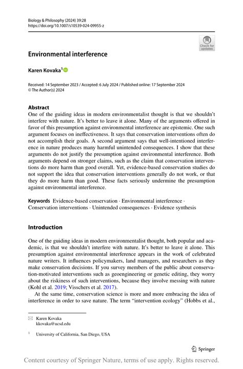 Pdf Environmental Interference