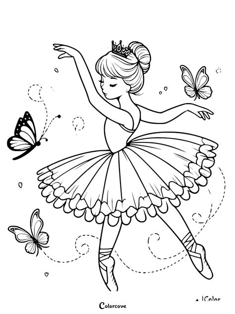 Free Printable Ballerina Coloring Pages