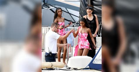 Sean Diddy Combs Twin Daughters Carefree On Vacation In St Barths