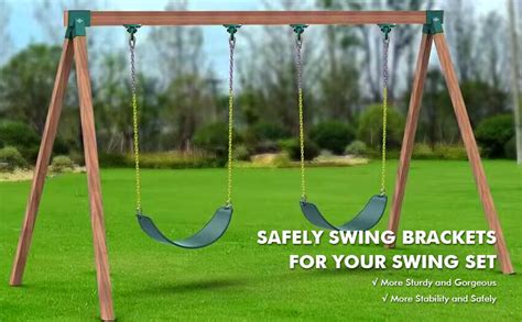 Abusa Heavy Duty Swing Sets Brackets Including 2 A Frame Swing Set Brackets And 4