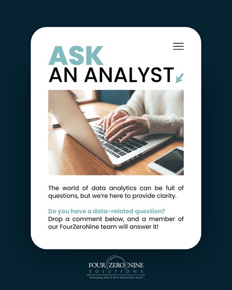 Introducing Our New Ask An Analyst Series The World Of Data Can Be