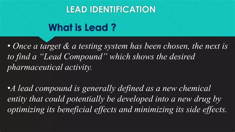 Lead Identification Pdf