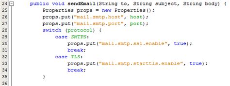 Sending An Email Using The Javamail Api