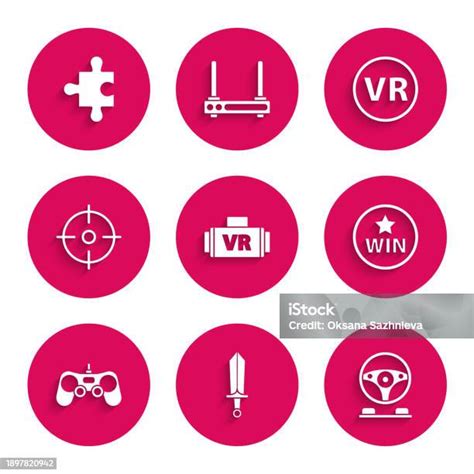 가상 현실 안경 게임용 검 레이싱 시뮬레이터 조종석 메달 게임 패드 대상 스포츠 및 퍼즐 조각 아이콘을 설정합니다 벡터 3위에 대한 스톡 벡터 아트 및 기타 이미지 Istock