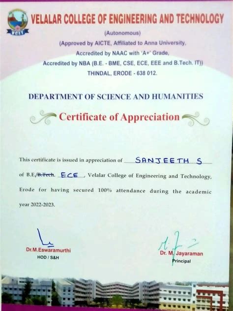 sanjeeth s on linkedin i m happy to share this moment 100 attendence