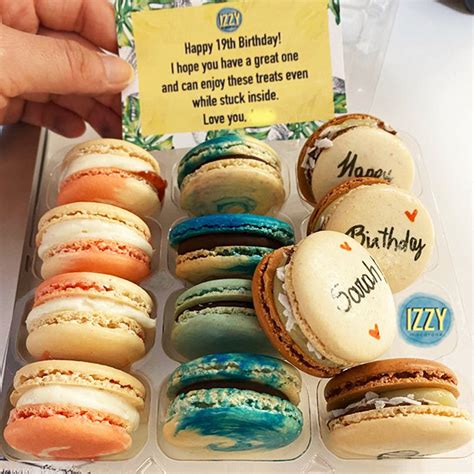 Happy Birthday French Macarons Ts 61224 Personalize Etsy
