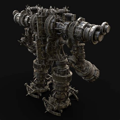 Mech Giant Robot Medieval War Machine Collection 3d Model By Enterables