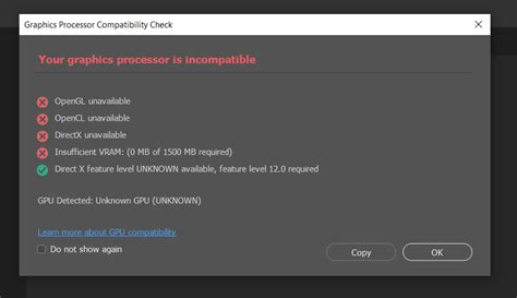Solved Photoshop Not Recognising My Graphics Processor L Adobe