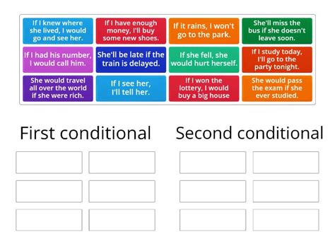 First Or Second Conditional Group Sort
