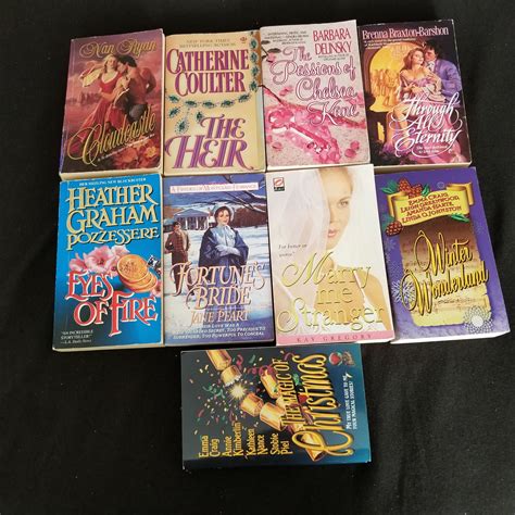 Assorted 1990s Romance Novels Lot Set Of 9 Books Very Etsy