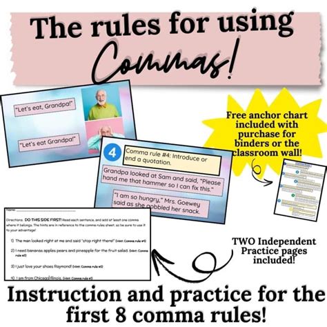 Commas Practice A Grammar Lesson On The 8 Most Common Comma Rules