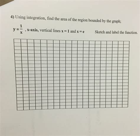 Solved Using Integration Find The Area Of The Region
