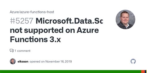 Microsoftdatasqlclient Not Supported On Azure Functions 3x · Issue 5257 · Azureazure