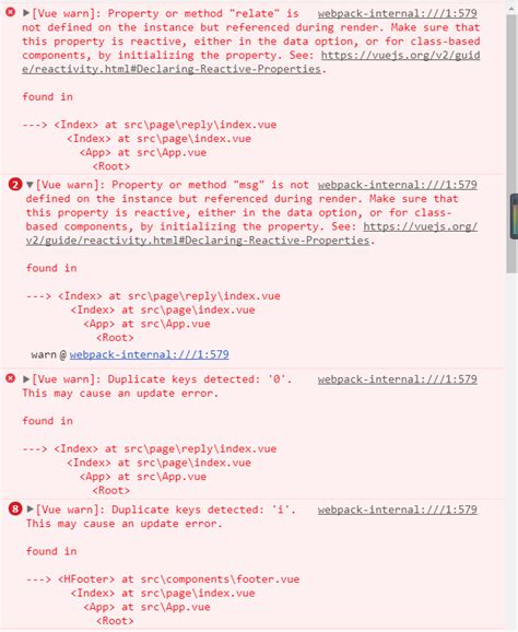 Vuejs Vue Warn报了一大堆错误 Segmentfault 思否