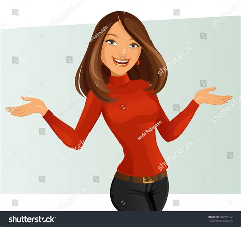 Smiling Girl Stock Vector Royalty Free 160598192 Shutterstock