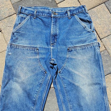 Vintage Carhartt Double Knee Denim Pants Beautiful Depop