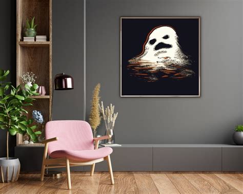 Dark Boo Wall Art Scary Wall Art Digital Spooky Wall Art Etsy