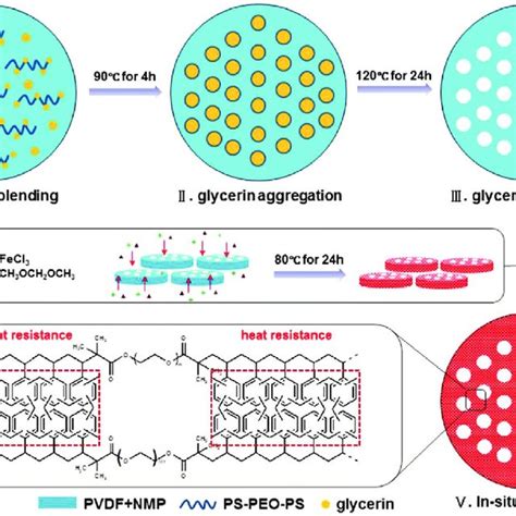 Schematic Representation Of The Membrane Forming By Phase Inversion