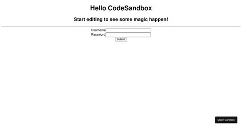 Tests Setup Codesandbox