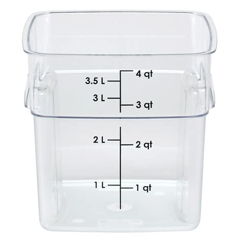 Cambro Camsquares® Freshpro Series Food Storage Container 4 Qt 7 1 2